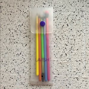 Lavish | Makeup | New Lavish 5piece Neon Eye Brush Collection Set ...